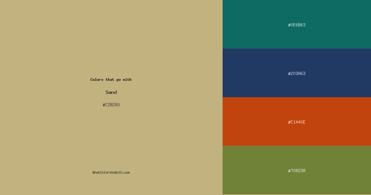 What Colors Go With Sand | WhatColorsGoWith