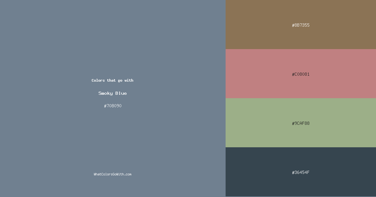 What Colors Go With Smoky Blue | WhatColorsGoWith